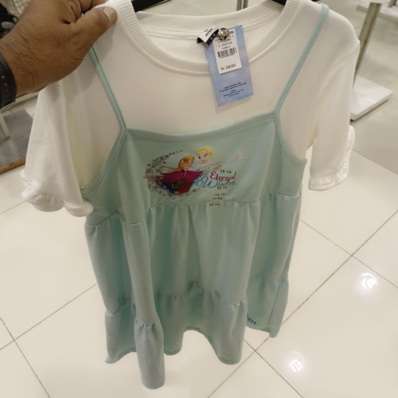 Jual OVERALL DRESS DISNEY FROZEN WINTER ETERNAL | Shopee Indonesia