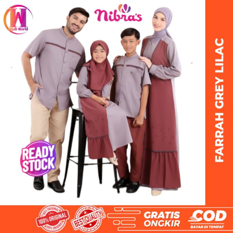 Jual Nibras Raya Series Sarimbit Farrah Dry Rose Nibras 2024 / Baju ...