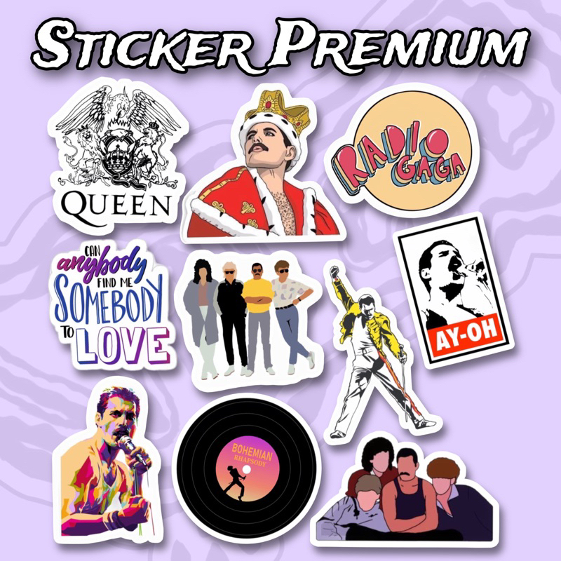 Jual Sticker Queen Pack Isi 10 Pcs Waterproof Premium | Shopee Indonesia