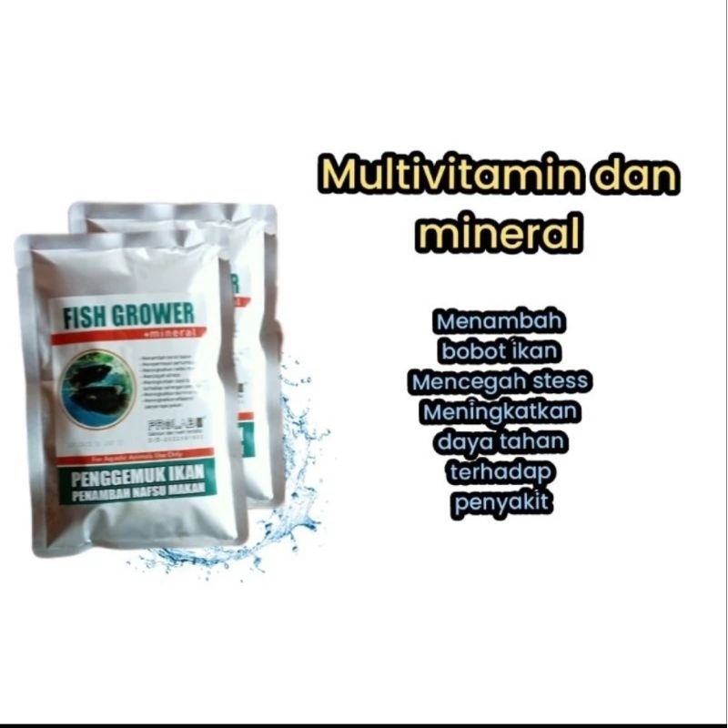 Jual Fish Grower / Vitamin ikan / Penggemuk ikan /Multi vitamin ikan ...