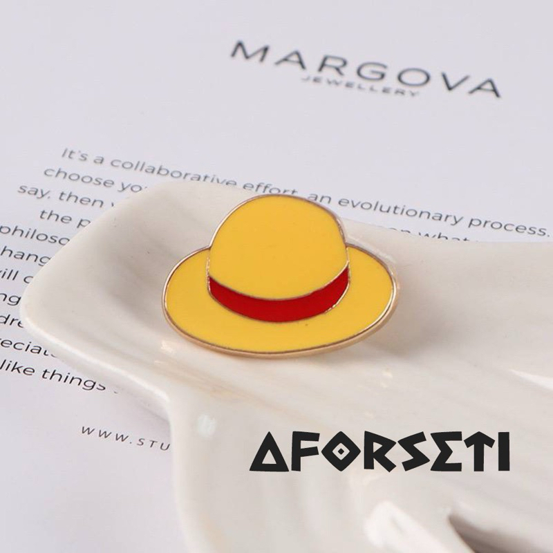 Jual PIN ENAMEL “STRAW HAT” BROS PIN / BROOCH / PIN COUPLE / PIN ...