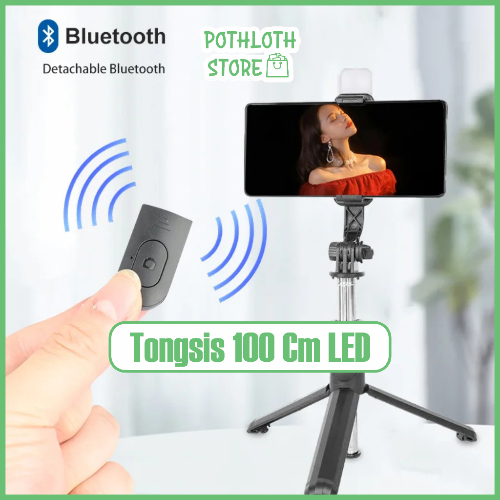 Jual Selfie Stick Tongsis 100 CM Bluetooth Tripod / Tongsis Q07 ...