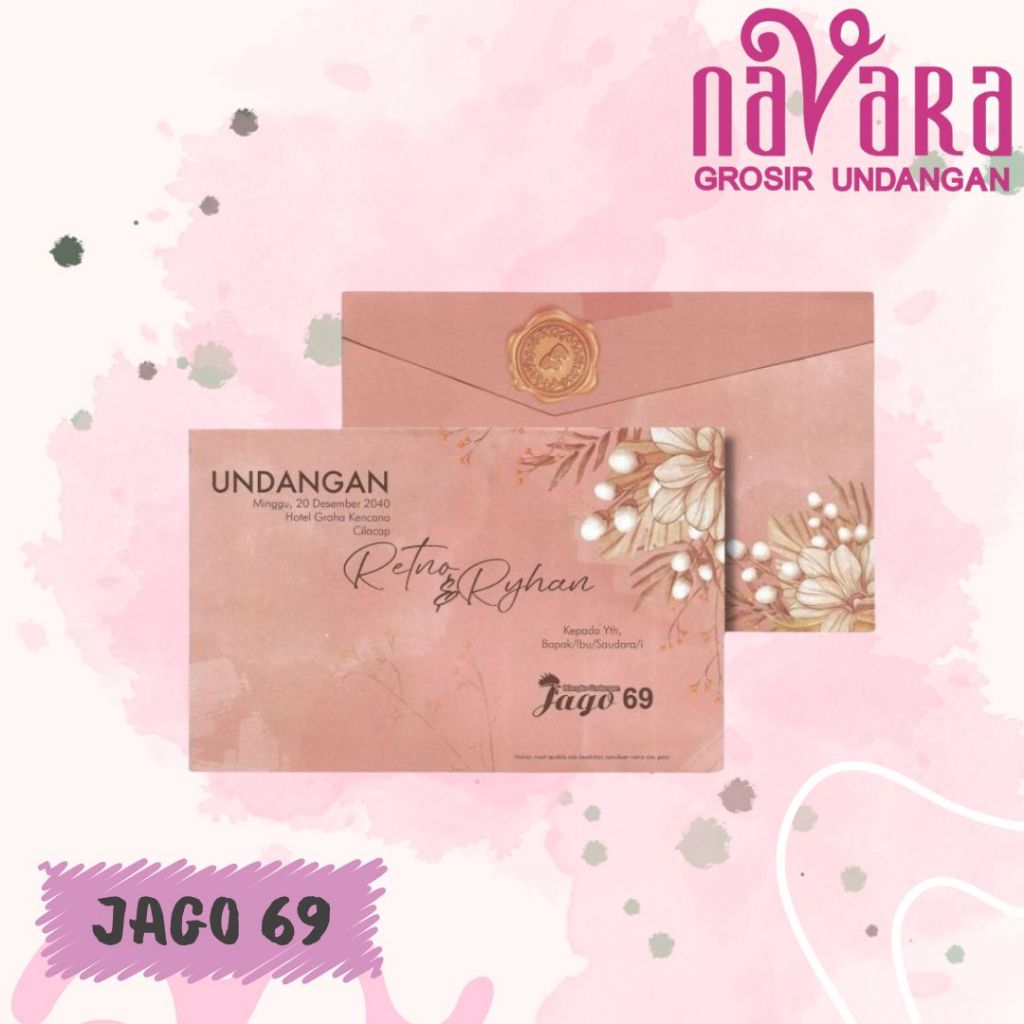 Jual Blangko undangan atau kertas undangan pernikahan merek JAGO 69 ...