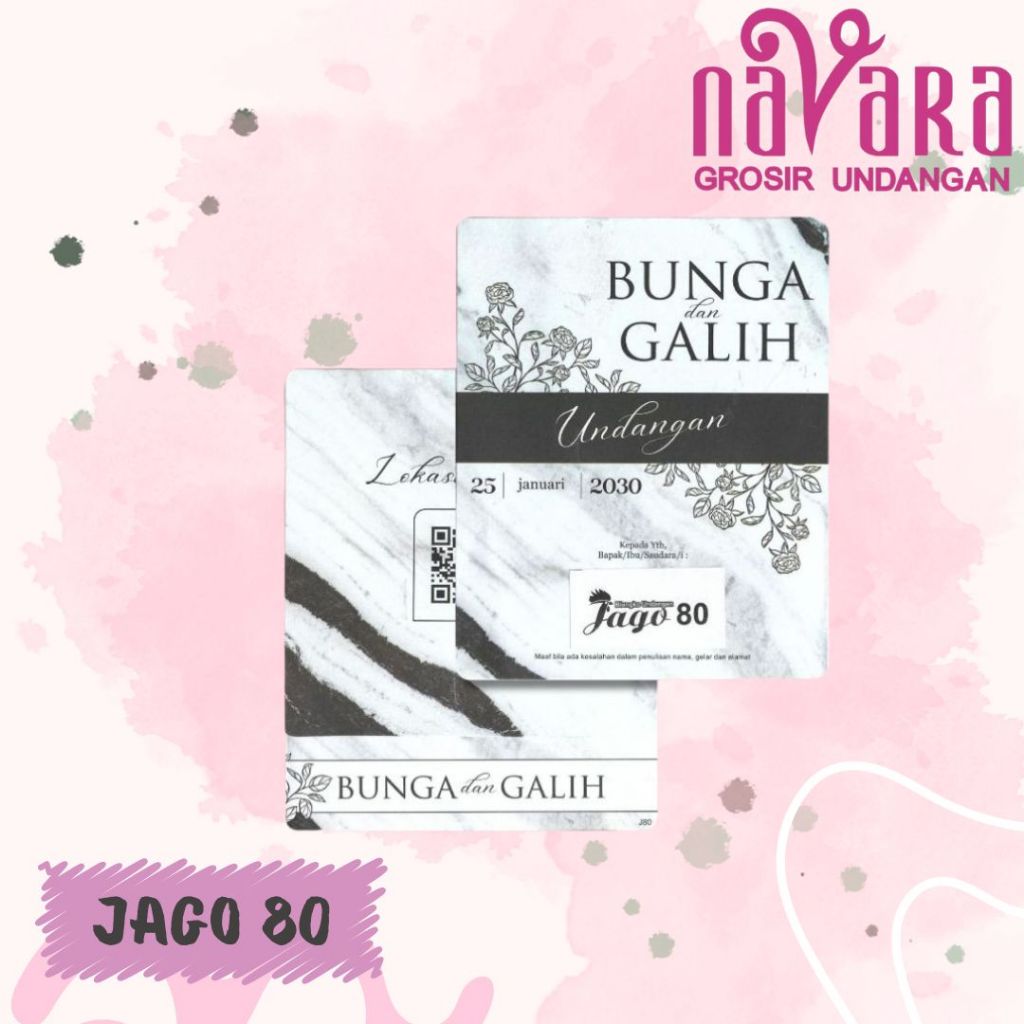 Jual Blangko undangan atau kertas undangan pernikahan merek JAGO 80 ...