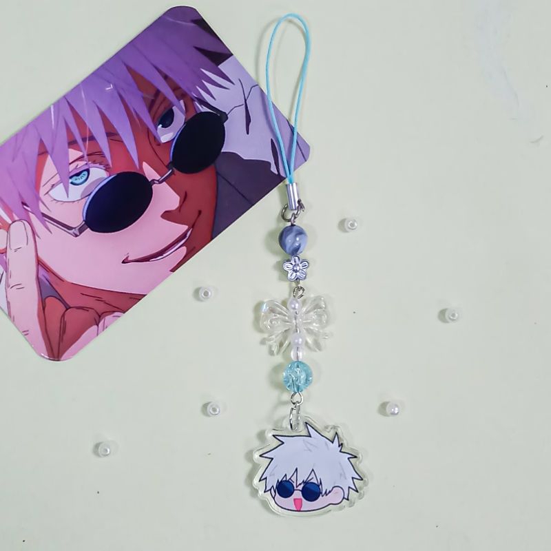 Jual Phone strap Keychain Satosugu | Gojo Geto couple gantungan anime ...