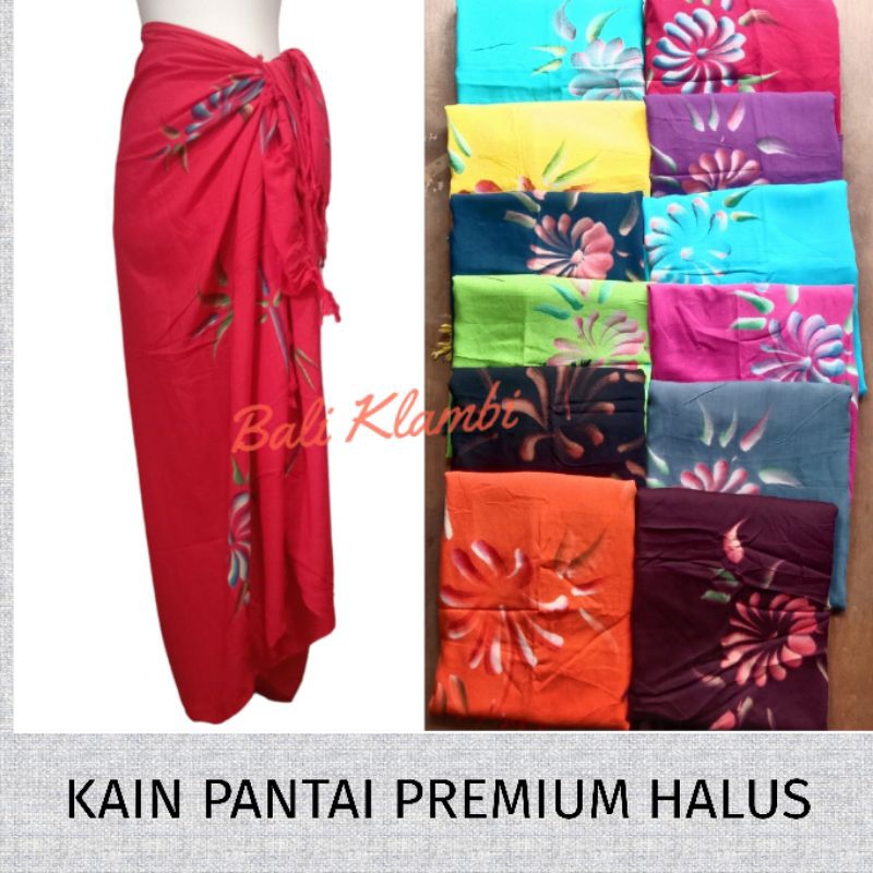 Jual Kain Pantai Lukis Bali Premium Halus Adem / Sarong Pantai /Sarung Pantai | Shopee Indonesia