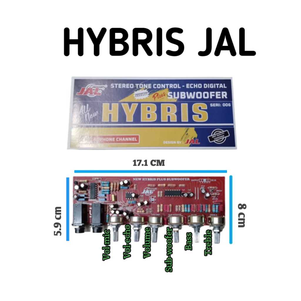 Jual PROMO!! KIT HYBRIS STEREO TONE CONTROL - ECHO DIGITAL + SUBWOOFER ...