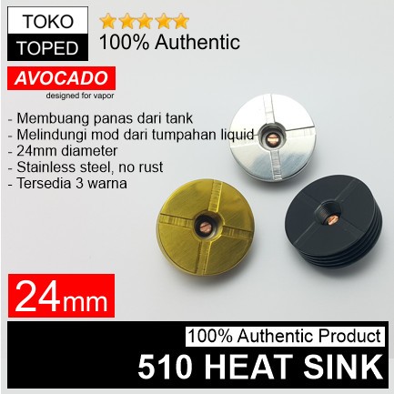 Jual [AN] Heat Sink v2 24mm | 24 heatsink stainless steel 510 | Shopee ...