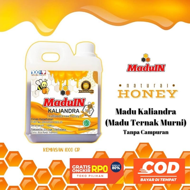 Jual MADU IN (MADU MURNI KALIANDRA) MADU ASLI raw honey nektar kaliandra, (lebah apis cerana ...