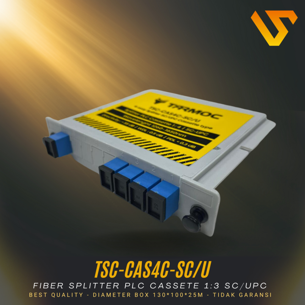 Jual Tarmoc Splitter 1:4 SC/UPC | Splitter FO 1:4 Box Cassette Fiber ...