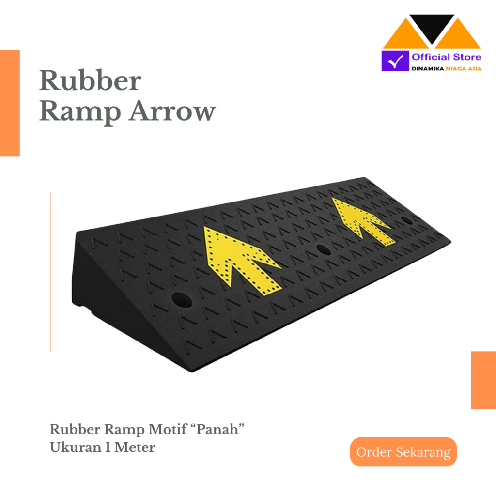 Jual Rubber Ramp Arrow Tanjakan Karet 1 Meter Ukuran Tinggi 7/10/15cm ...