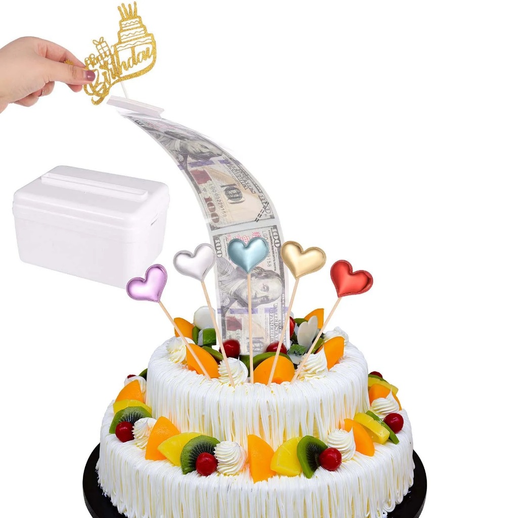 Jual MONEY BOX SURPRISE MONEY CAKE kotak uang alat money box untuk ...
