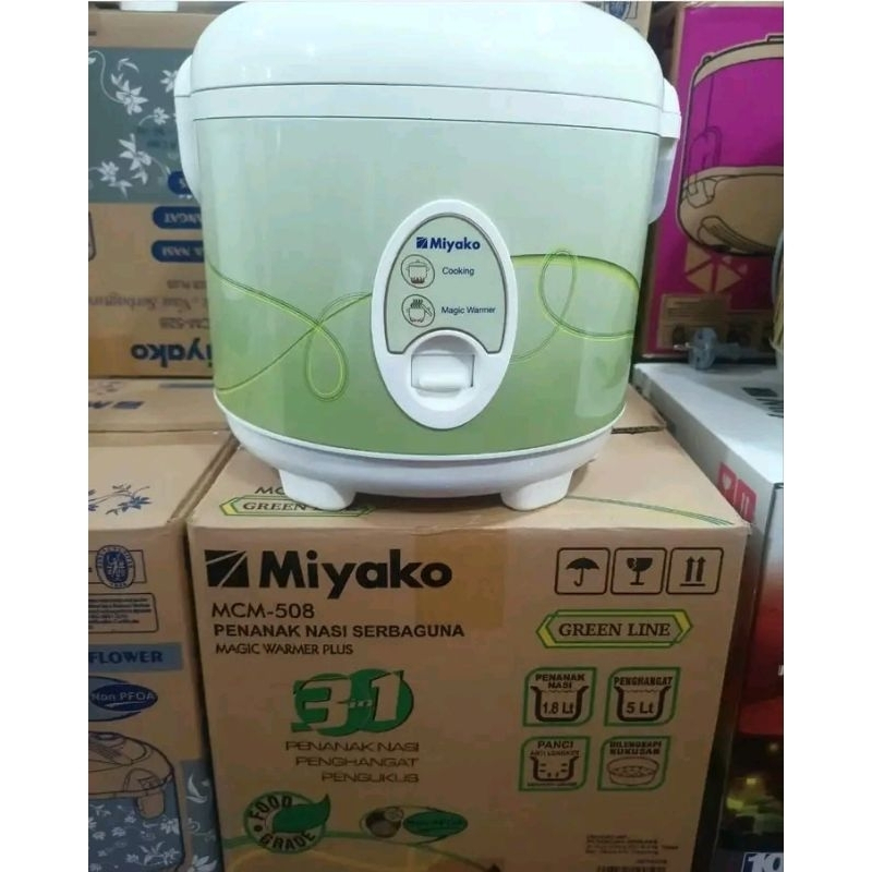 Jual MIYAKO MAGIC COM MAGIC JAR 3 IN 1 MEMASAK MENANAK MENGUKUS NASI MCM 508 1.8 LT ANTI LENGKET ...