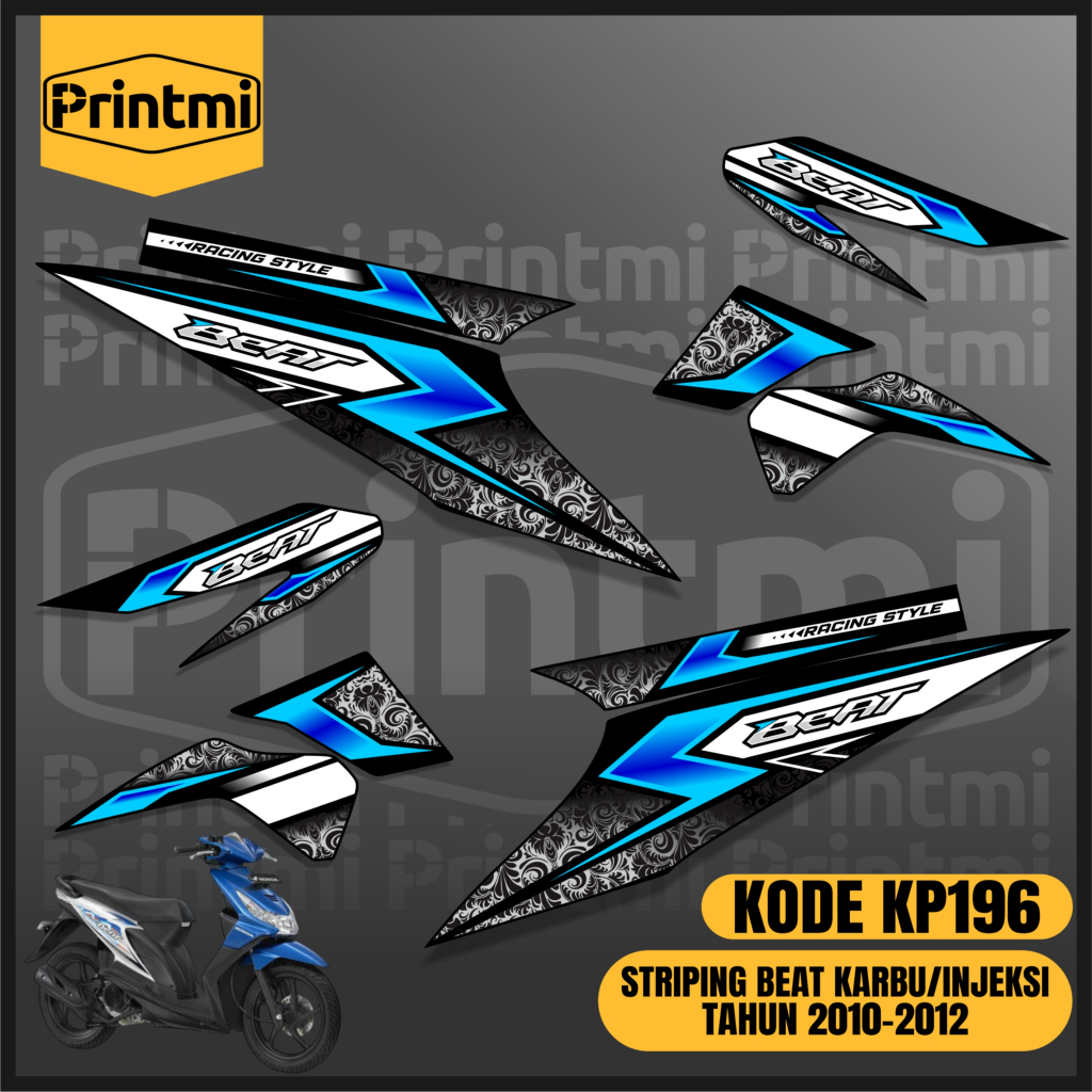 Jual Stiker Striping Motor Beat Karbu Injeksi 2010 2011 2012 Variasi ...