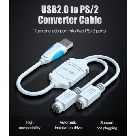Jual Vention Converter USB to PS/2 Keyboard mouse PS2 to USB | Shopee Indonesia