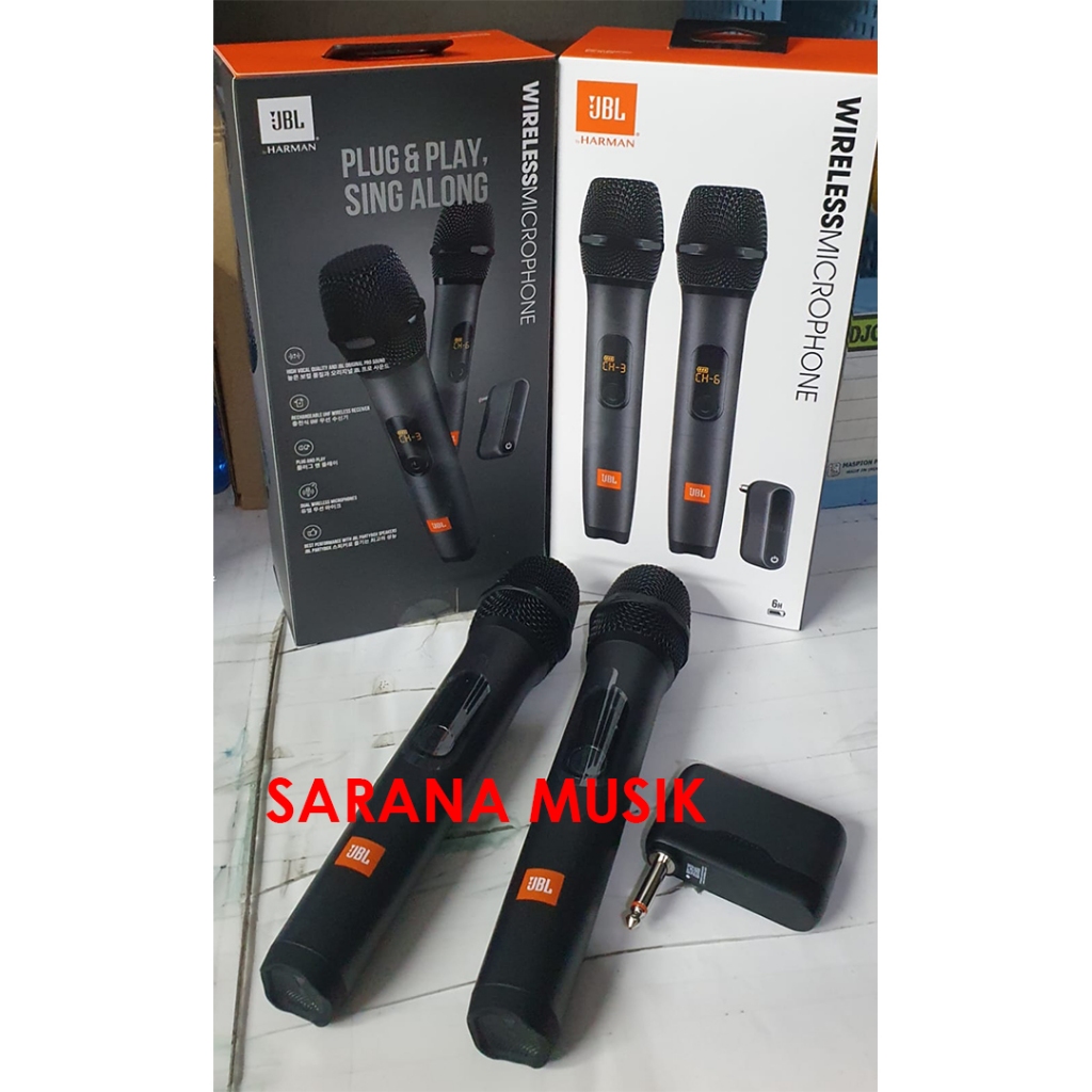 Jual Mic Wireless JBL AS2 MIC PORTABLE WIRELESS SET JBL AS2 MICROPHONE ...
