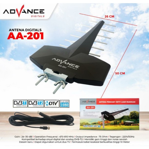 Jual Advance AA-201 Antena Outdoor Digital Analog UHF | Shopee Indonesia