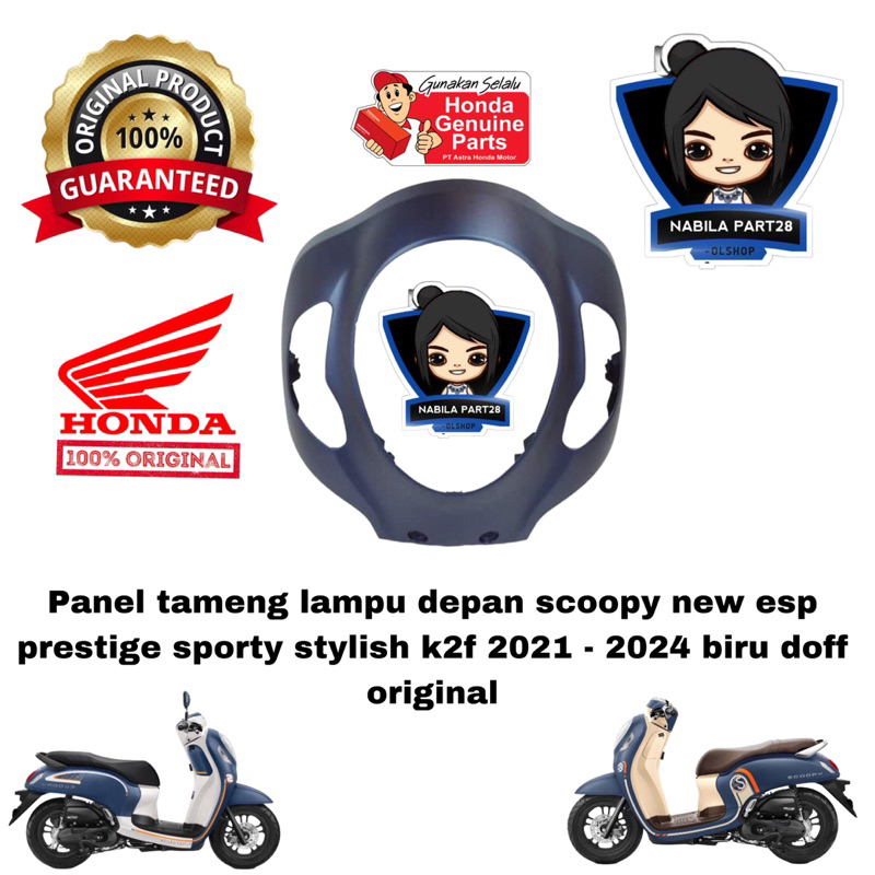 Jual panel tameng lampu depan cover body bodi lampu depan scoopy new ...