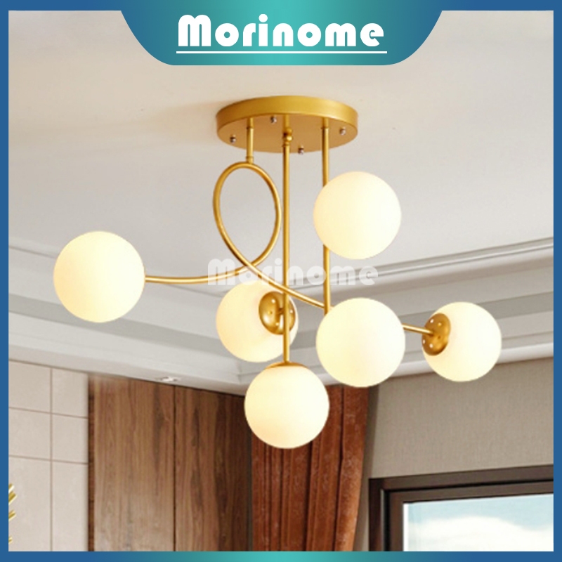 Jual Lampu Gantung Nordic Modern 6 Ball Chandelier Dapur Minibar Minimalis Lampu Ruang Tamu Meja ...