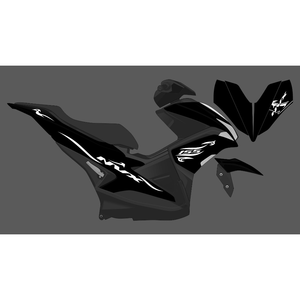 Jual STRIPING STICKER AEROX OLD NVX 155 TRANSPARAN BATIK ART | Shopee ...