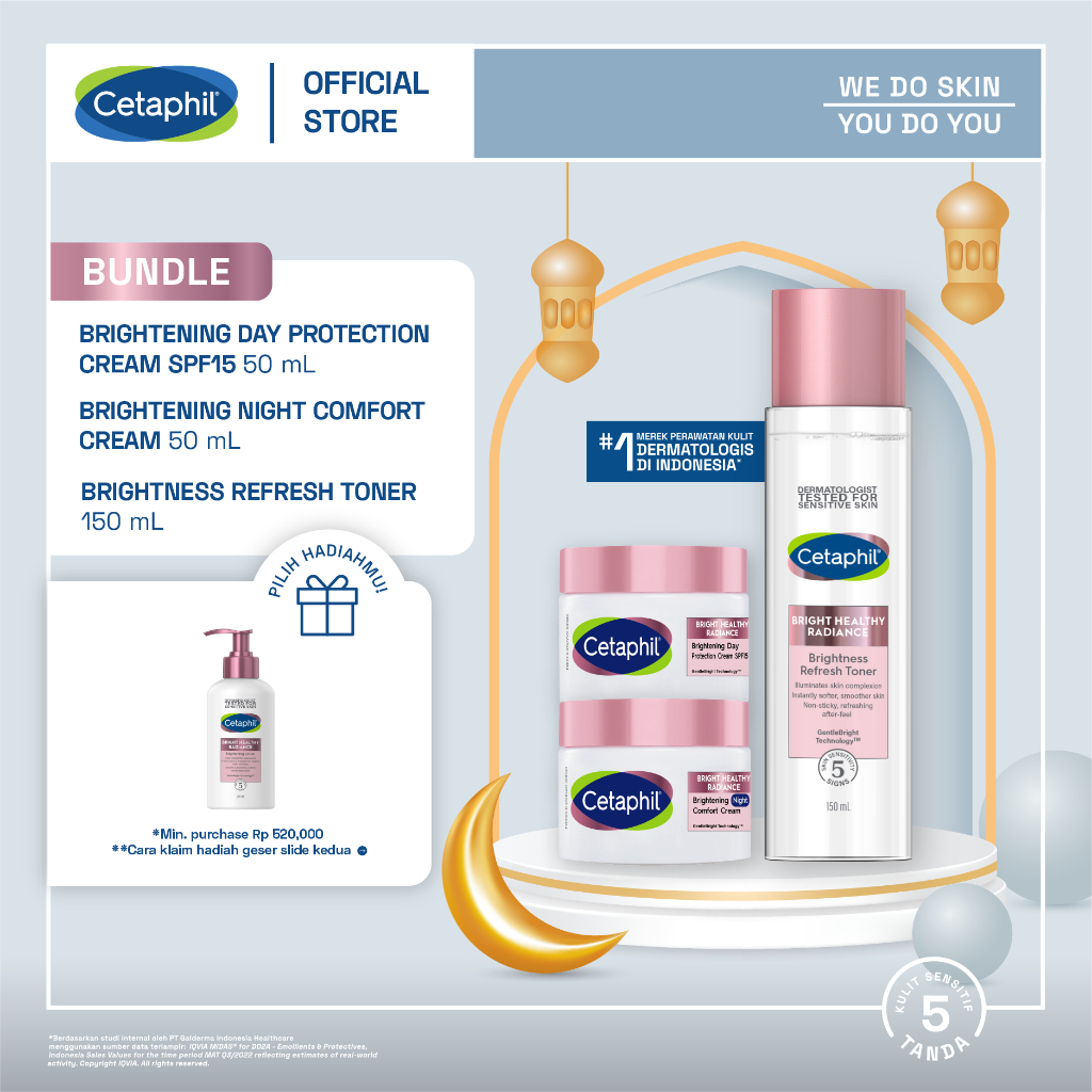 Jual Cetaphil Bright Healthy Radiance Moisturizing Package | Shopee ...