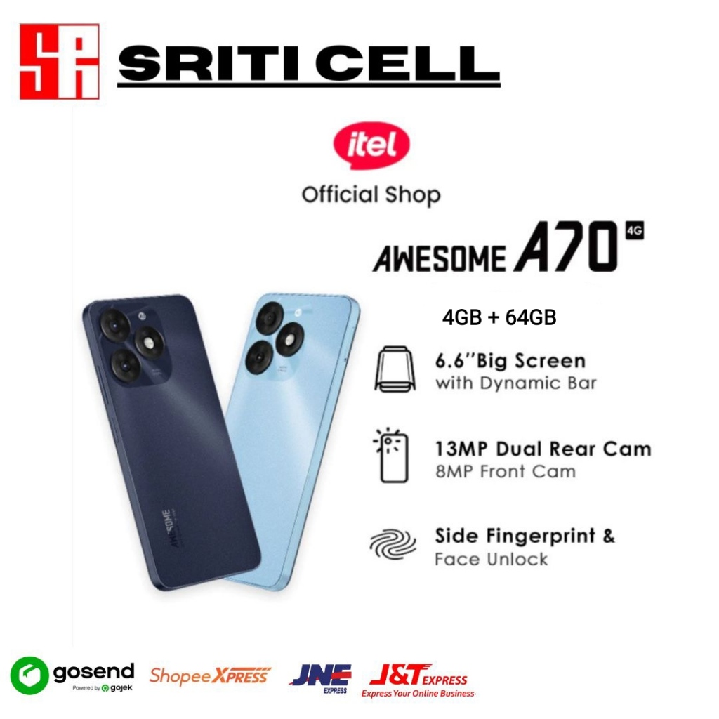 Jual itel a70 4/64 garansi resmi | Shopee Indonesia