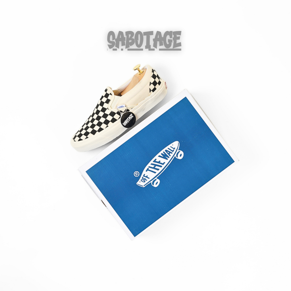 Jual Vans Slip On Checkerboard Vault OG | Shopee Indonesia