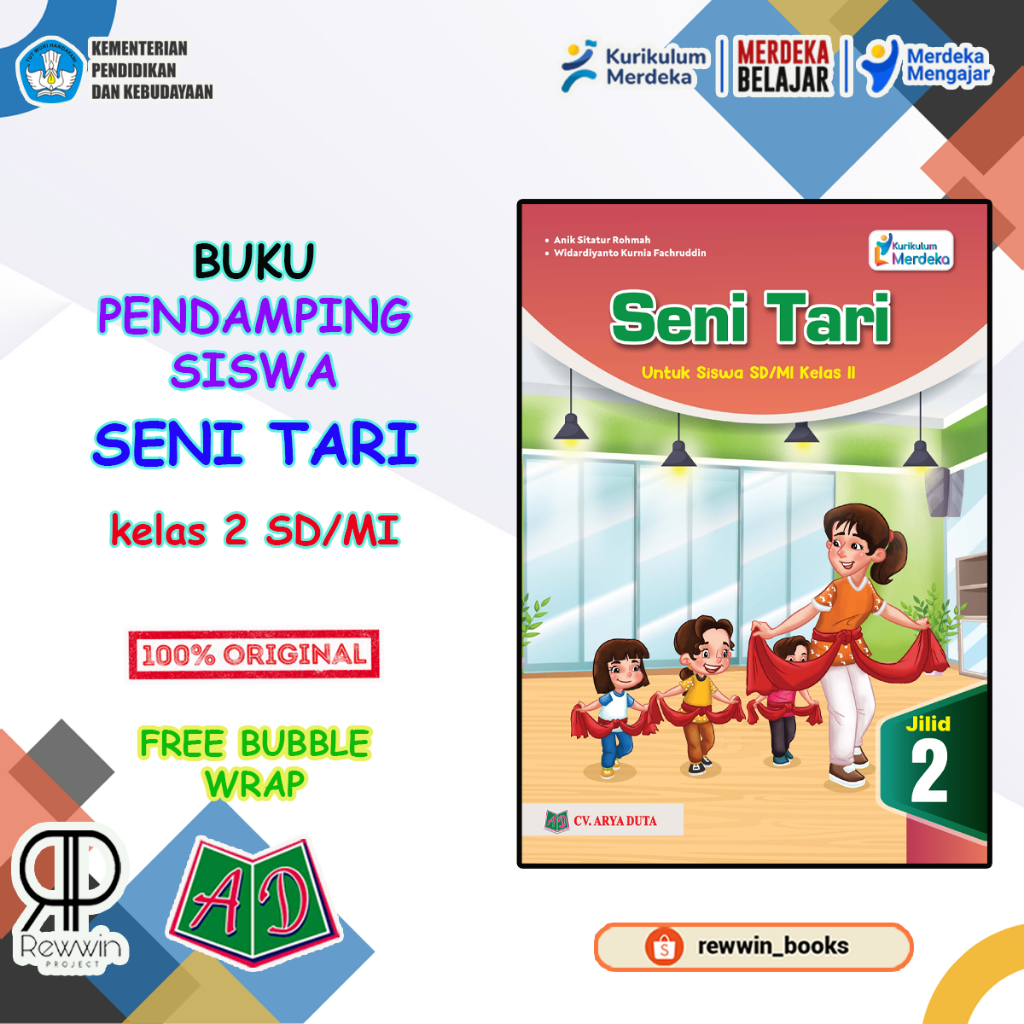 Jual Buku SENI TARI Kelas 2 SD/MI Kurikulum Merdeka Penerbit Arya Duta | Shopee Indonesia
