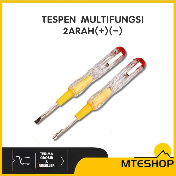 Jual MTE Tespen Obeng Multifungsi Plus Minus 2 Arah | Shopee Indonesia