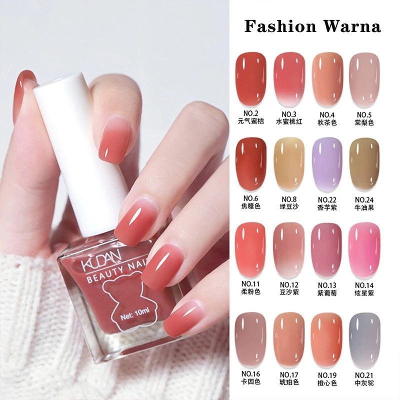 Jual Kutek Gel Polish Cat Kuku Peel Off Kudan Pewarna kuku kuteks bisa ...
