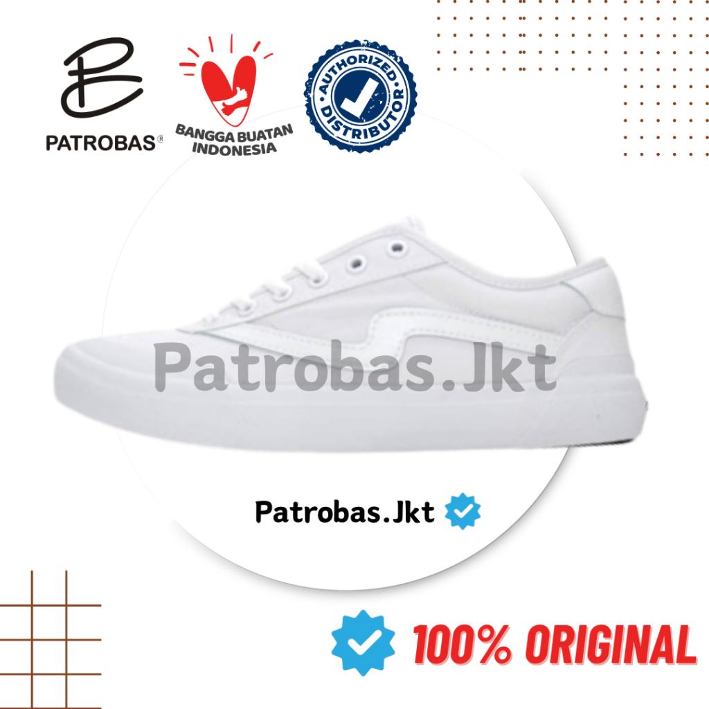 Jual Sepatu Patrobas New Ivan Low Triple White ( Putih ) Original | Sneakers Casual Pria Wanita ...