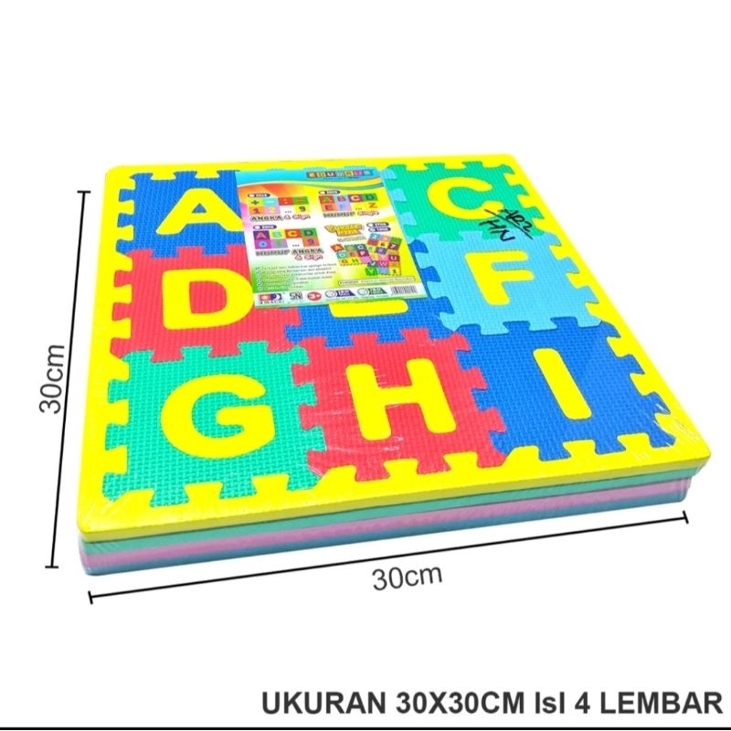 Jual MAINAN ANAK PUZZLE FOAM ALPHABET ABC DAN ANGKA | Shopee Indonesia