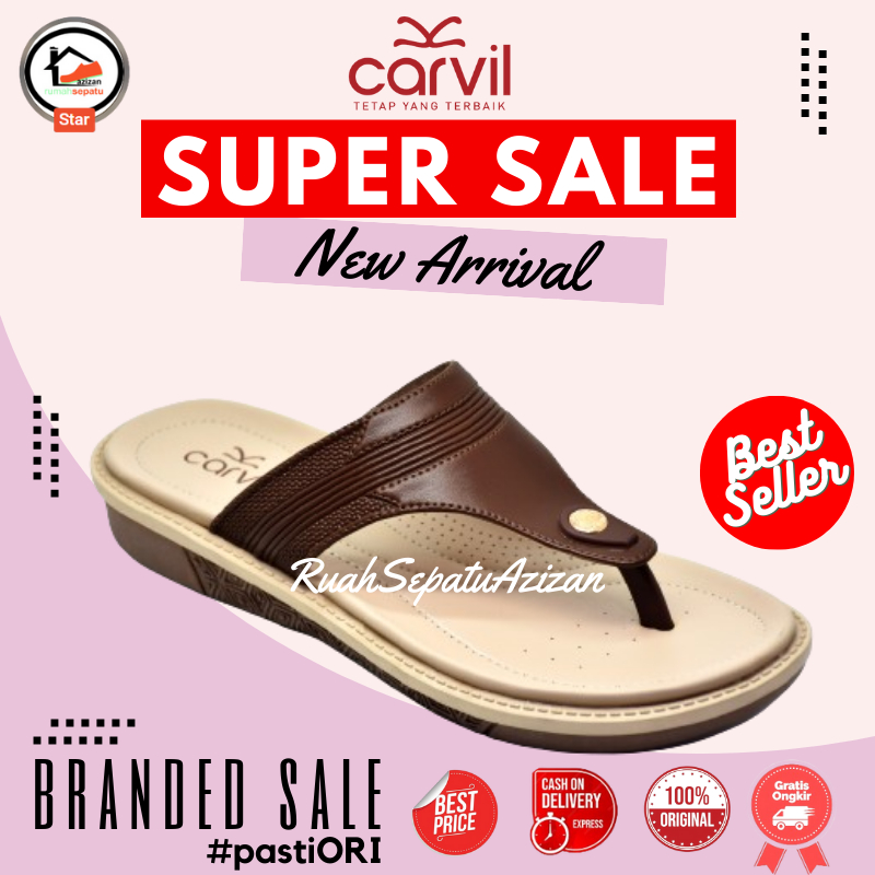 Jual Carvil Alvida 01 Sandal Casual Wanita Carvil Original | Shopee ...