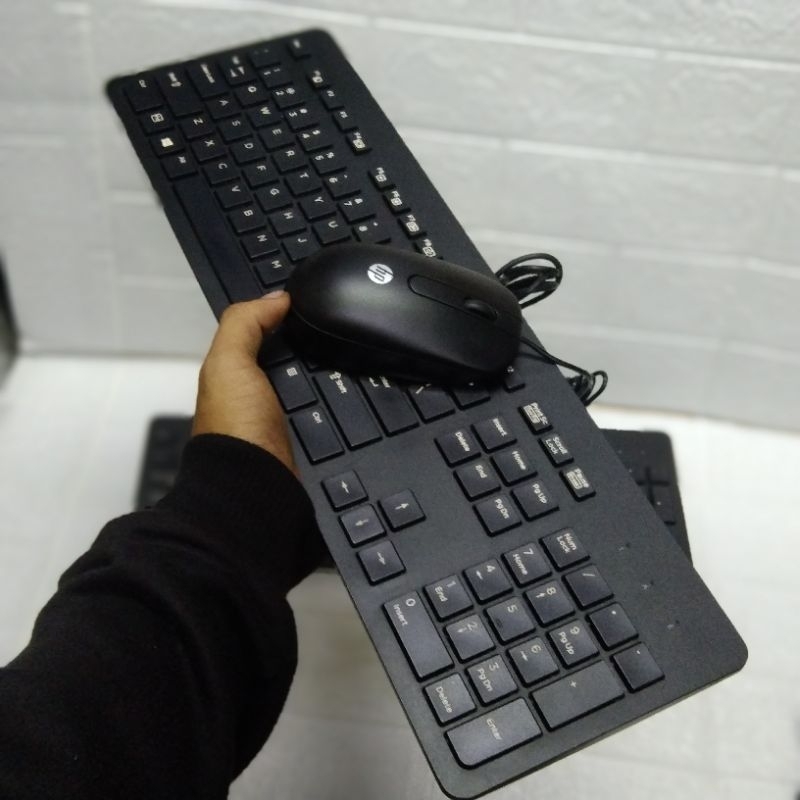 Jual paketan keyboard/mouse USB merek HP original murah | Shopee Indonesia