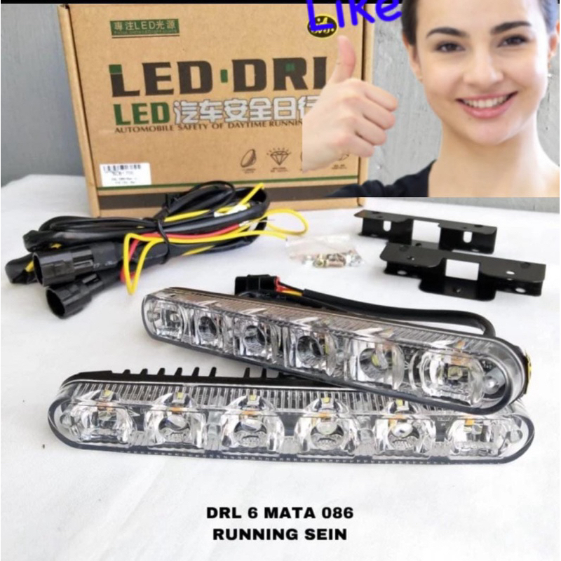 Jual LAMPU DRL BUMPER DEPAN DRL 6 LED FORTUNER VARIASI TAMBAHAN ...