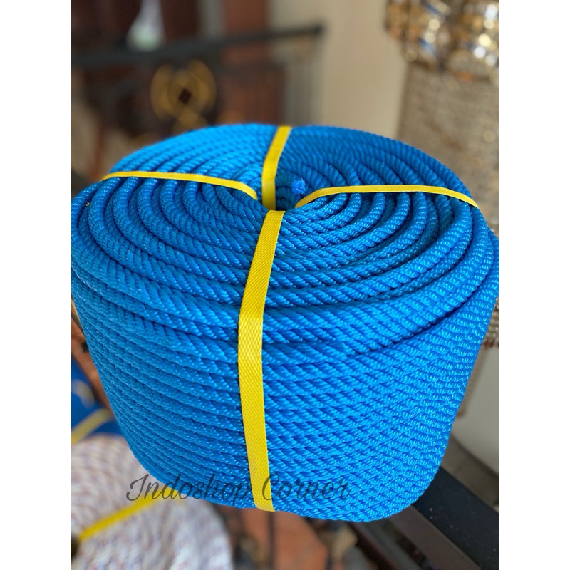 Jual TALI TAMBANG PLASTIK TEBAL 10 MM (METERAN PER 1 METER) WARNA BIRU ...
