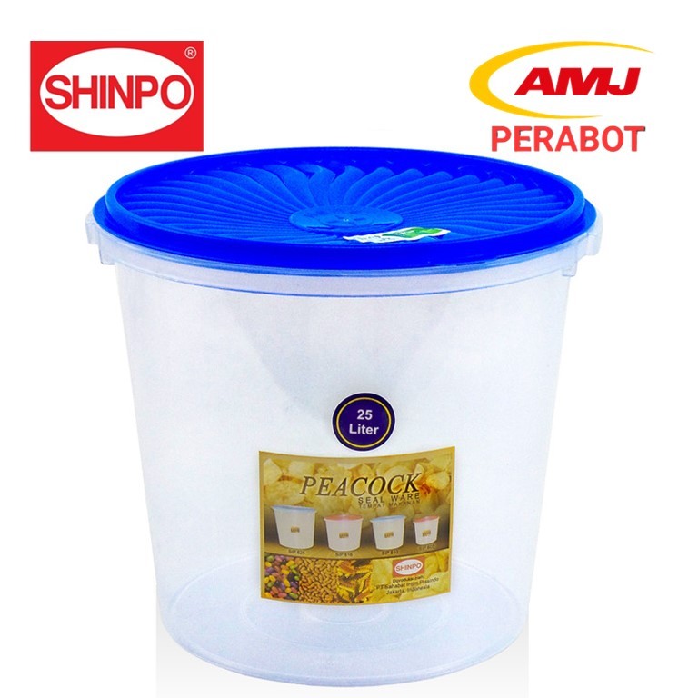 Jual SHINPO Toples Serbaguna Sealware Bulat Peacock 25 L SIP 625 ...