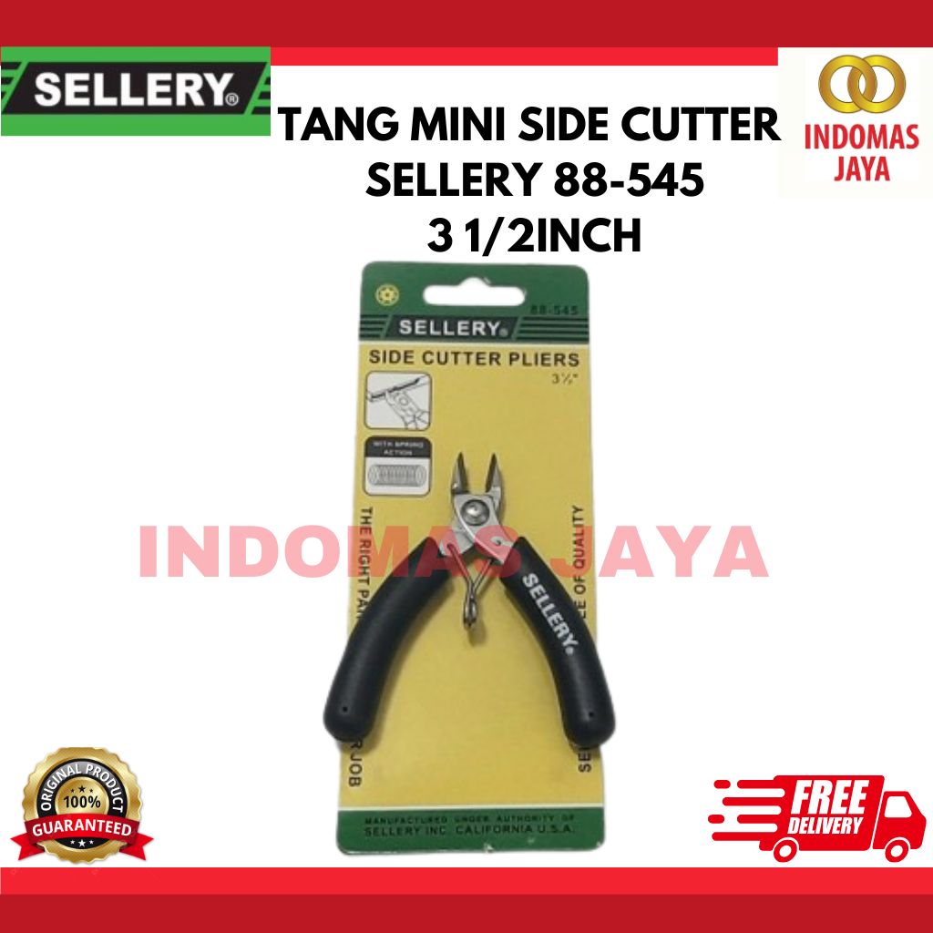 Jual TANG MINI SIDE CUTTER SELLERY 88-545 3 1/2INCH | Shopee Indonesia