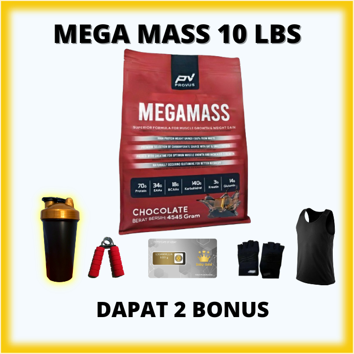 Jual Provus Mega Mass 10 lbs Susu Gainer Protein Megamass Supplement ...