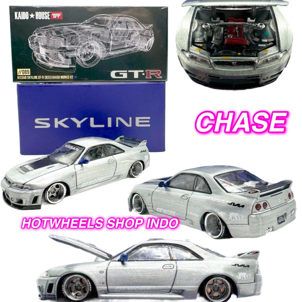 Jual MINI GT CHASE KHMG089 Nissan Skyline GT-R (R33) Kaido Works V2 ...