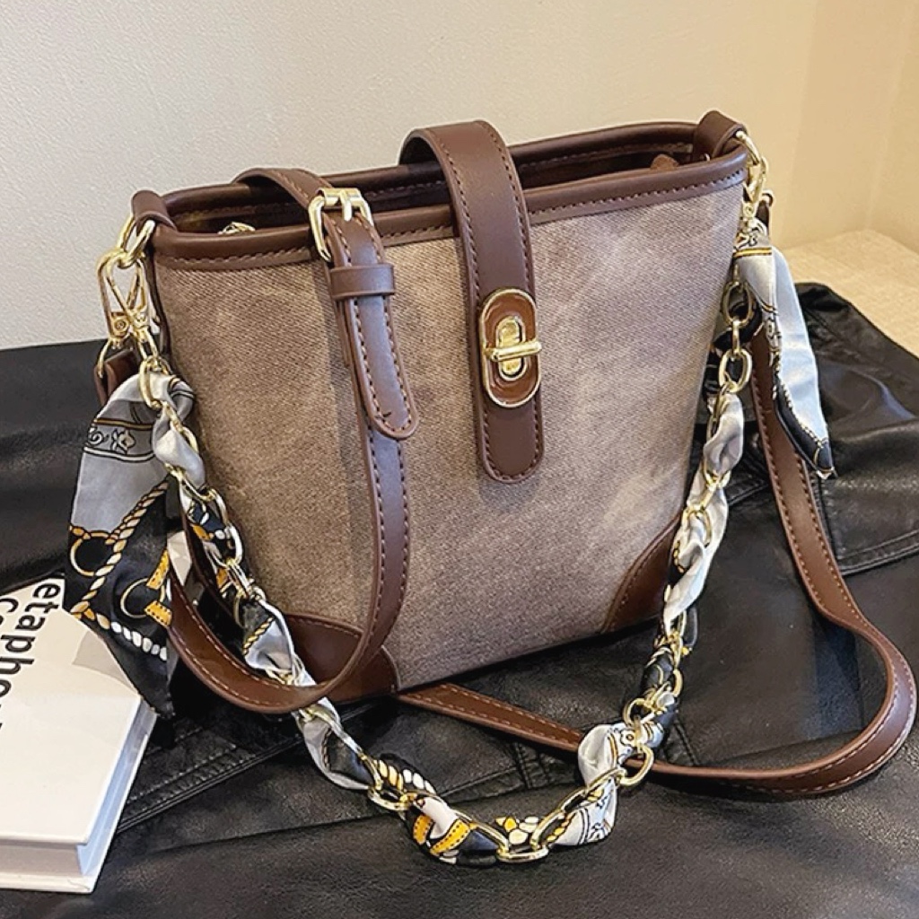 Jual Tas Bucket Korea Wanita Fashion 7508 | Shopee Indonesia