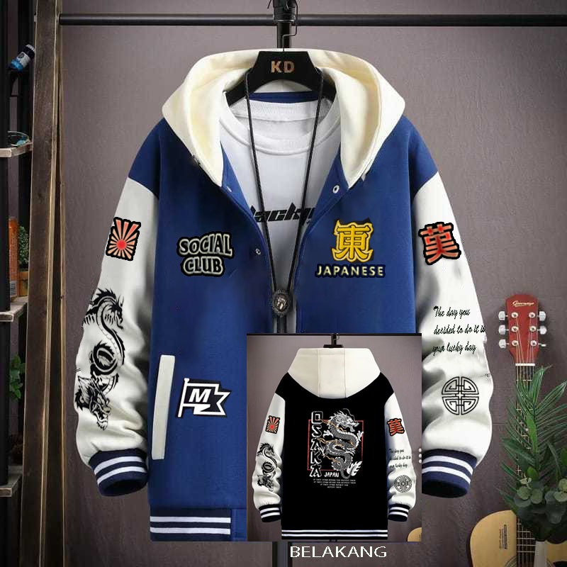 Jual Jaket Baseball Varsity Pria Original FULLPRINT / Jaket Varsity ...