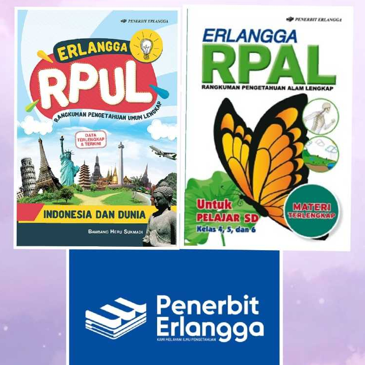Jual harga satu paket buku RPAL dan RPUL penerbit Erlangga sd kelas 4,5 ...