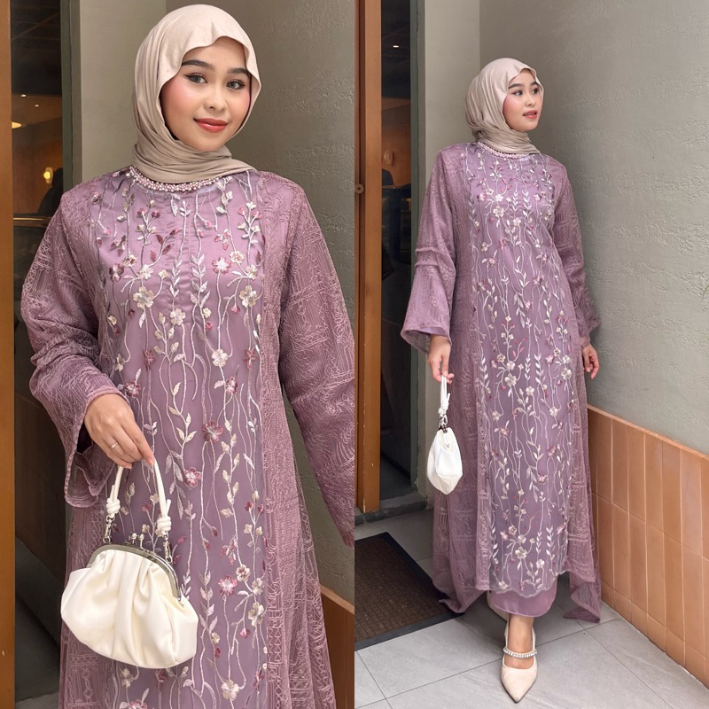 Jual AZZURA OUTER DRESS | OUTER DRESS | OUTER LEBARAN | OUTER KONDANGAN ...
