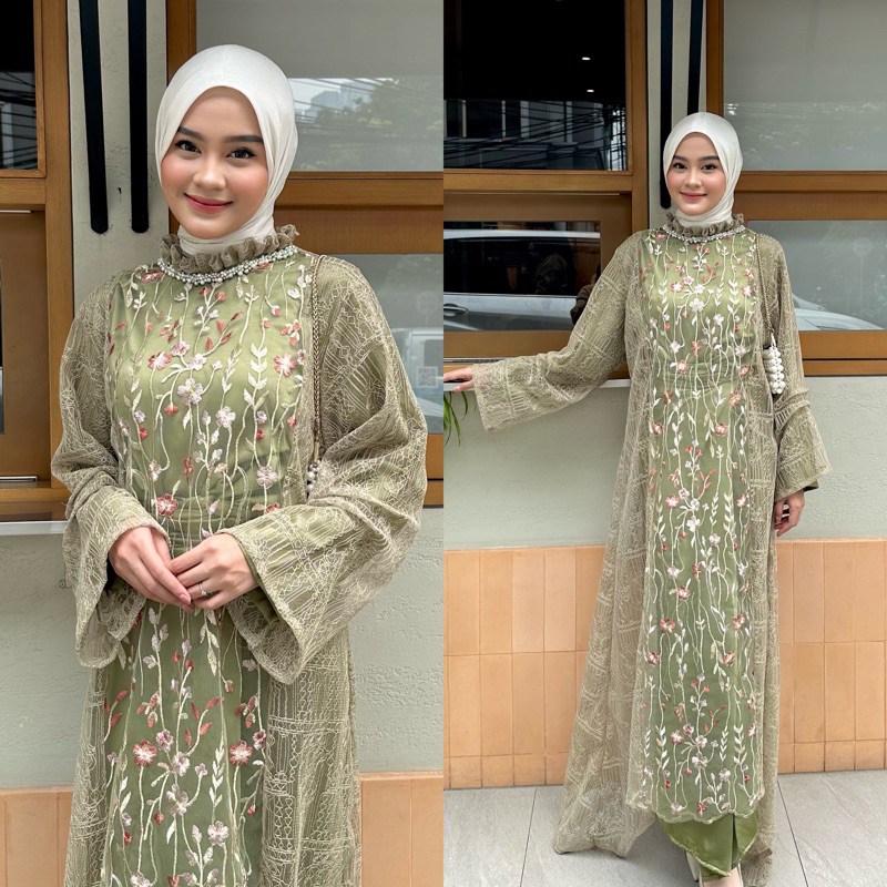 Jual AZZURA OUTER DRESS | OUTER DRESS | OUTER LEBARAN | OUTER KONDANGAN ...