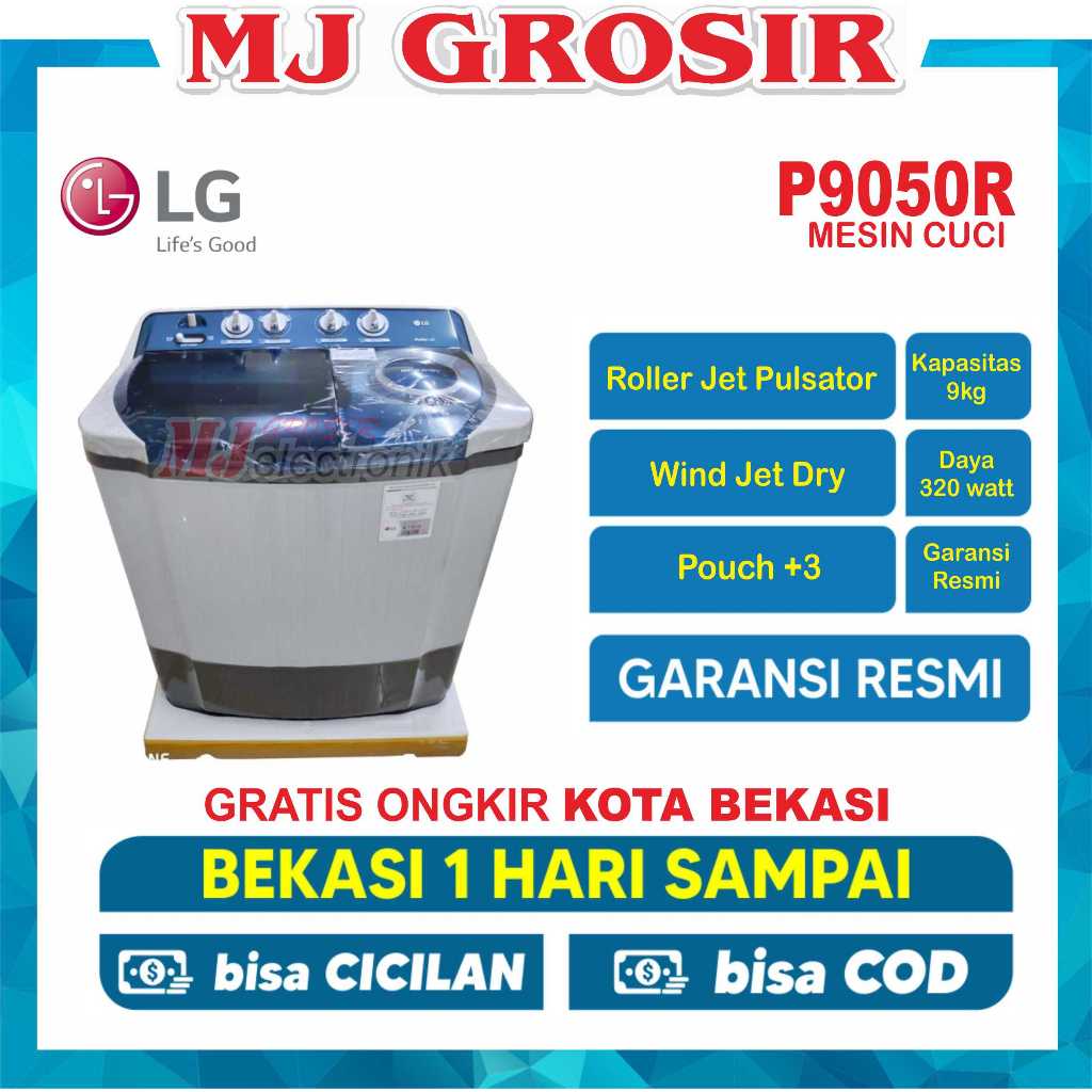 Jual MESIN CUCI LG P 9050 R 9KG 2 TABUNG 9050R LOW WATT | Shopee Indonesia