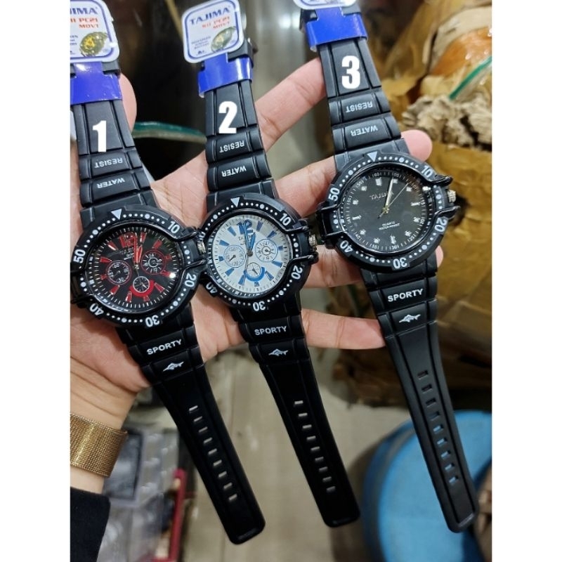 Jual JAM TANGAN TAJIMA ORIGINAL COWO (ANTI AIR) | Shopee Indonesia