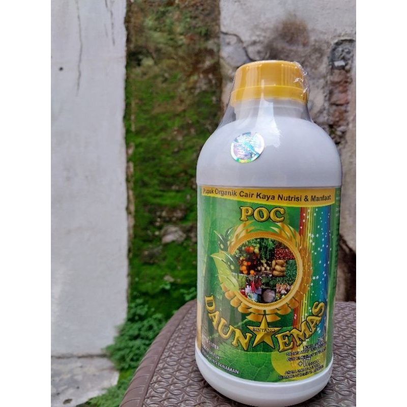 Jual pupuk tanaman POC DAUN EMAS kemasan 1 liter. ( pupuk organik cair ...