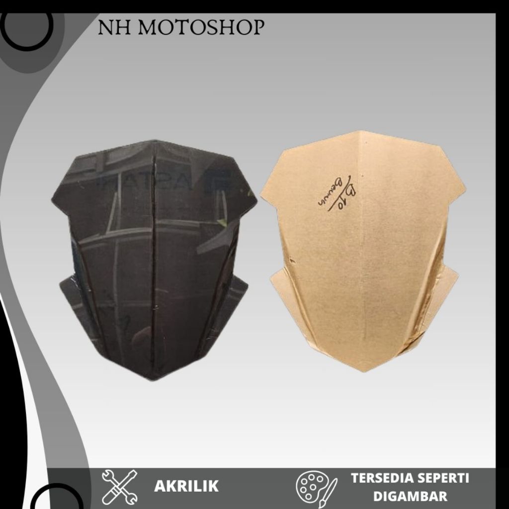 Jual VISOR CUSTOM 40 CM WINDSHIELD CUSTOM 40 CM SUPRA GTR BEAT SCOOPY ...