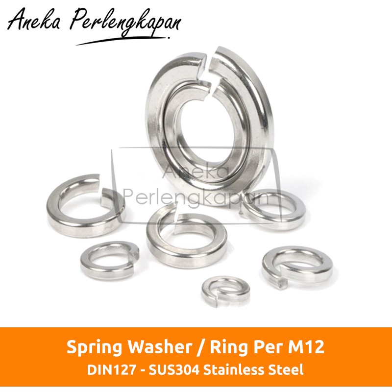 Jual DIN127 Spring Washer / Ring Per Stainless Steel SUS304 M12 ...
